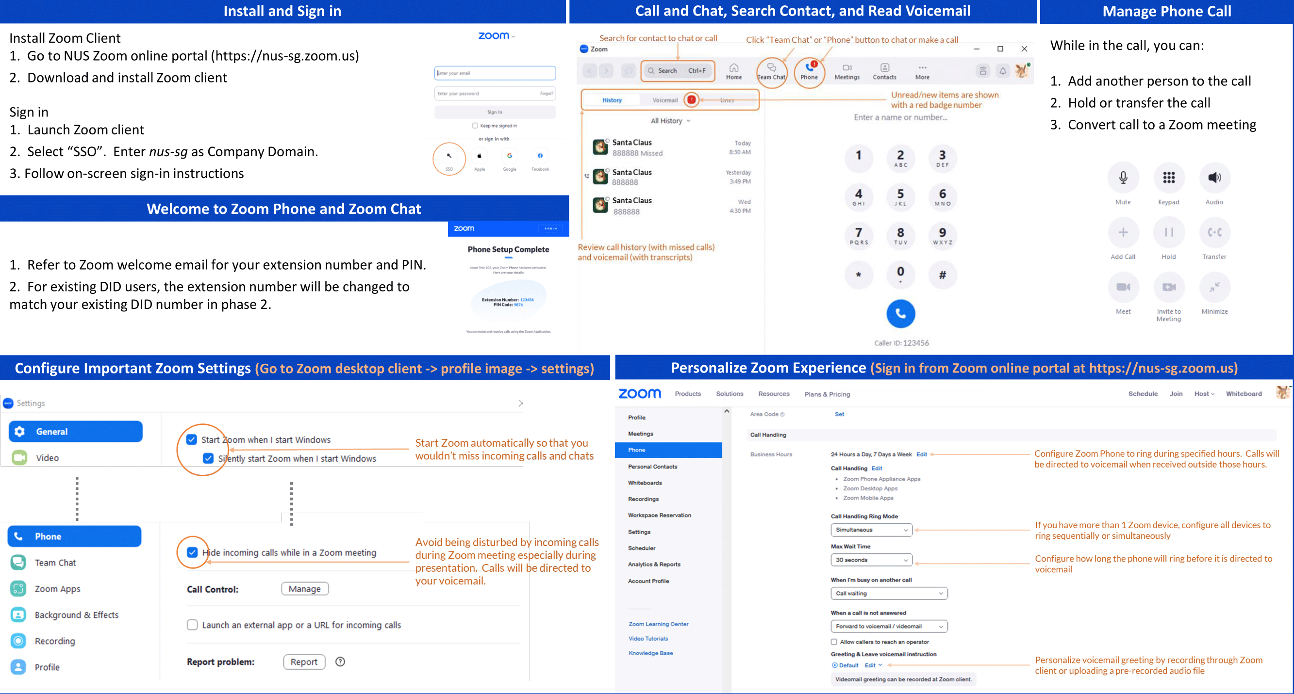 NUS IT TelephonyResources - NUS IT Telephony